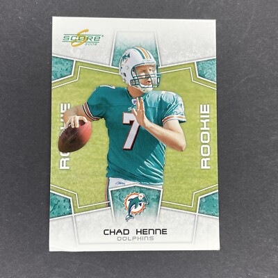 2008 Score #376 Rookie Chad Henne RC Rookie Card Miami Dolphins | eBay