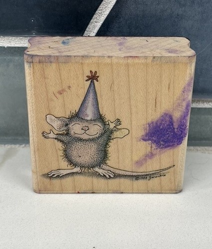 House Mouse Wood Mounted Rubber Stamp Party Mouse Monica 1994 ...