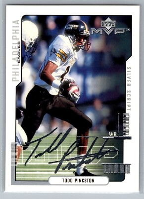 2000 UPPER DECK MVP SILVER SCRIPT CARD # 213 Todd Pinkston ...