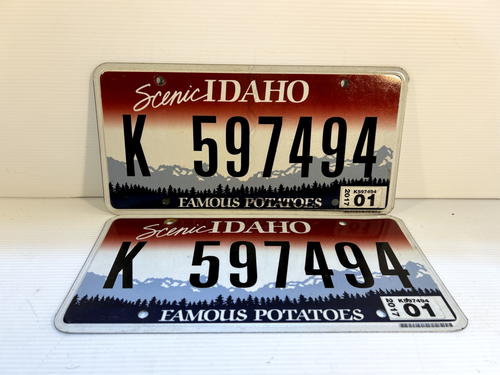 Idaho License Plate Pair Expired | eBay