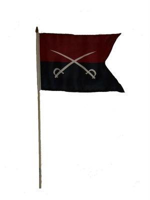 12x18 12"x18" Wholesale Lot of 6 General Custer Stick Flag 30" wood ...