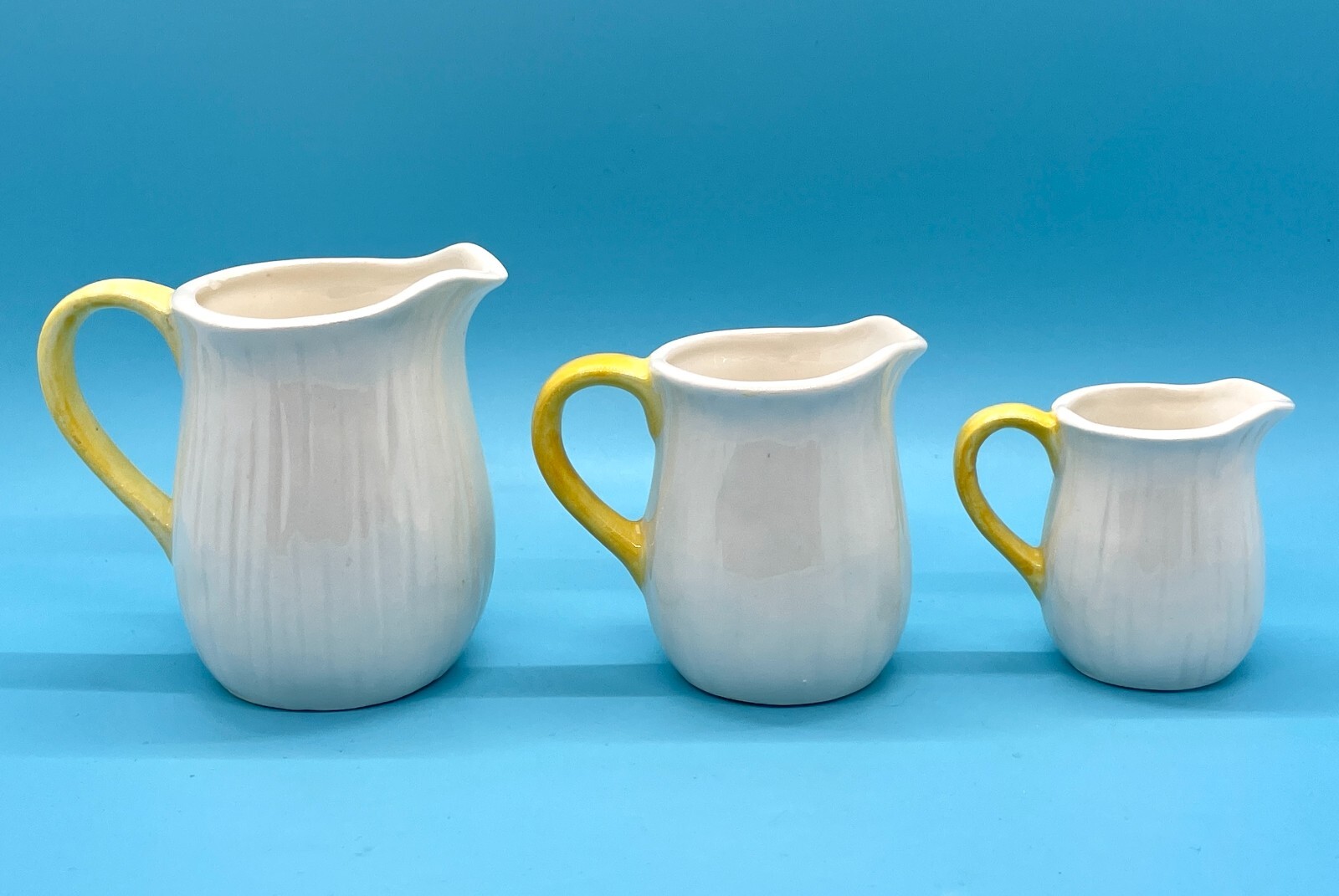 Set of 3 Vintage Sears Merry Mushroom Measuring Pitchers – 1/2 C, 1/4 C ...