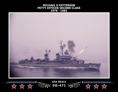 Navy Emporium USS Beale DD-471 Canvas Photo Print 166DD471 | eBay