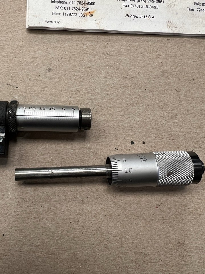 Starrett #446 Digital Micrometer Depth Gage Machinist Tool Excellent | eBay