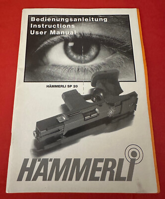 Hammerli SP 20 User Manual - Rare! | eBay
