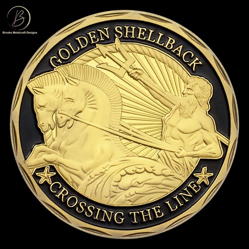 Navy Golden Shellback Crossing the Line Challenge Coin | eBay