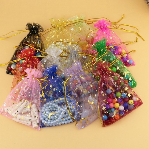 100 Pcs -stamping Silver Gift Bag Bride Bags for Crystals | eBay