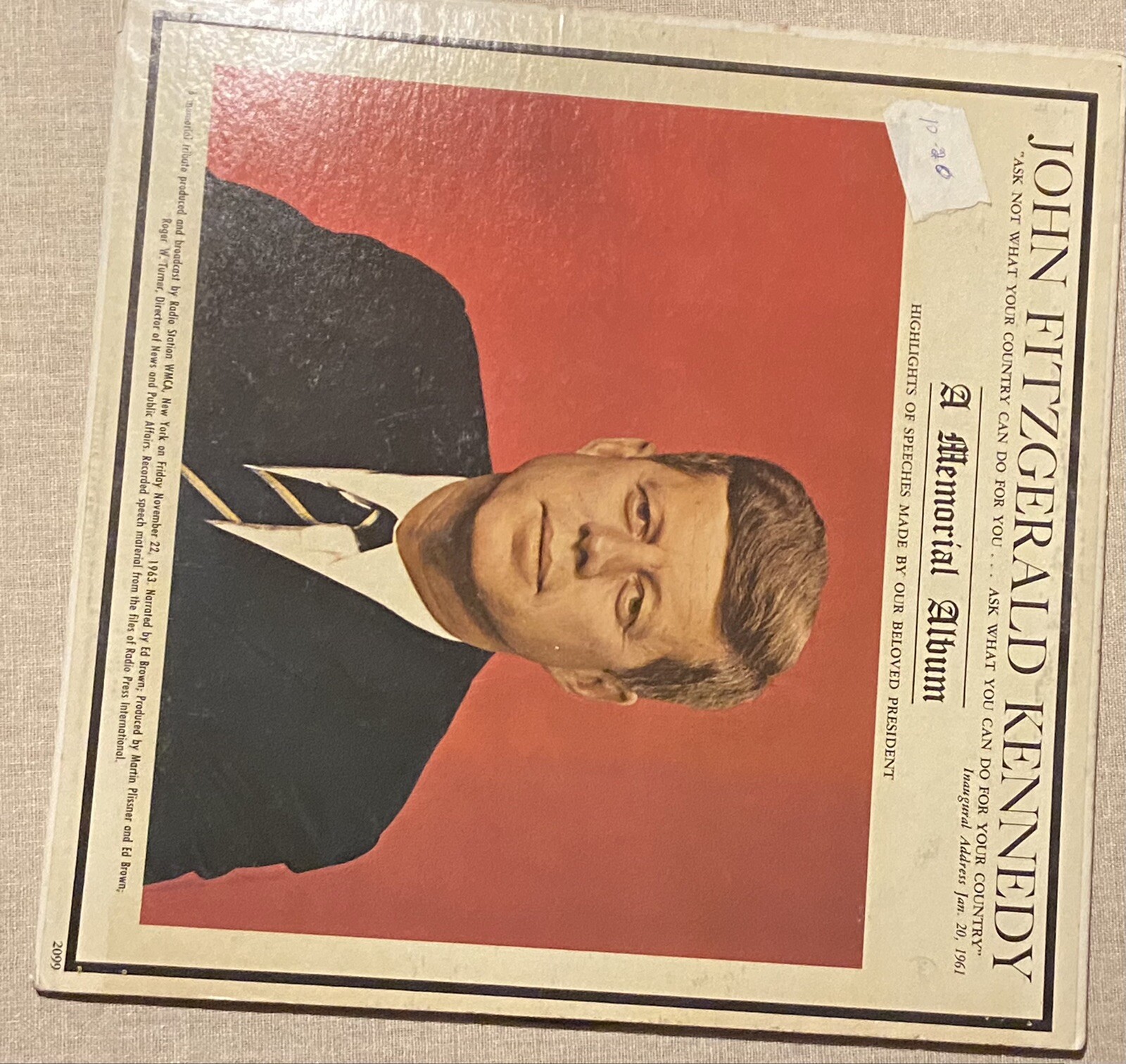 JFK John Fitzgerald Kennedy A Memorial Album LP Vinyl Record Vintage ...