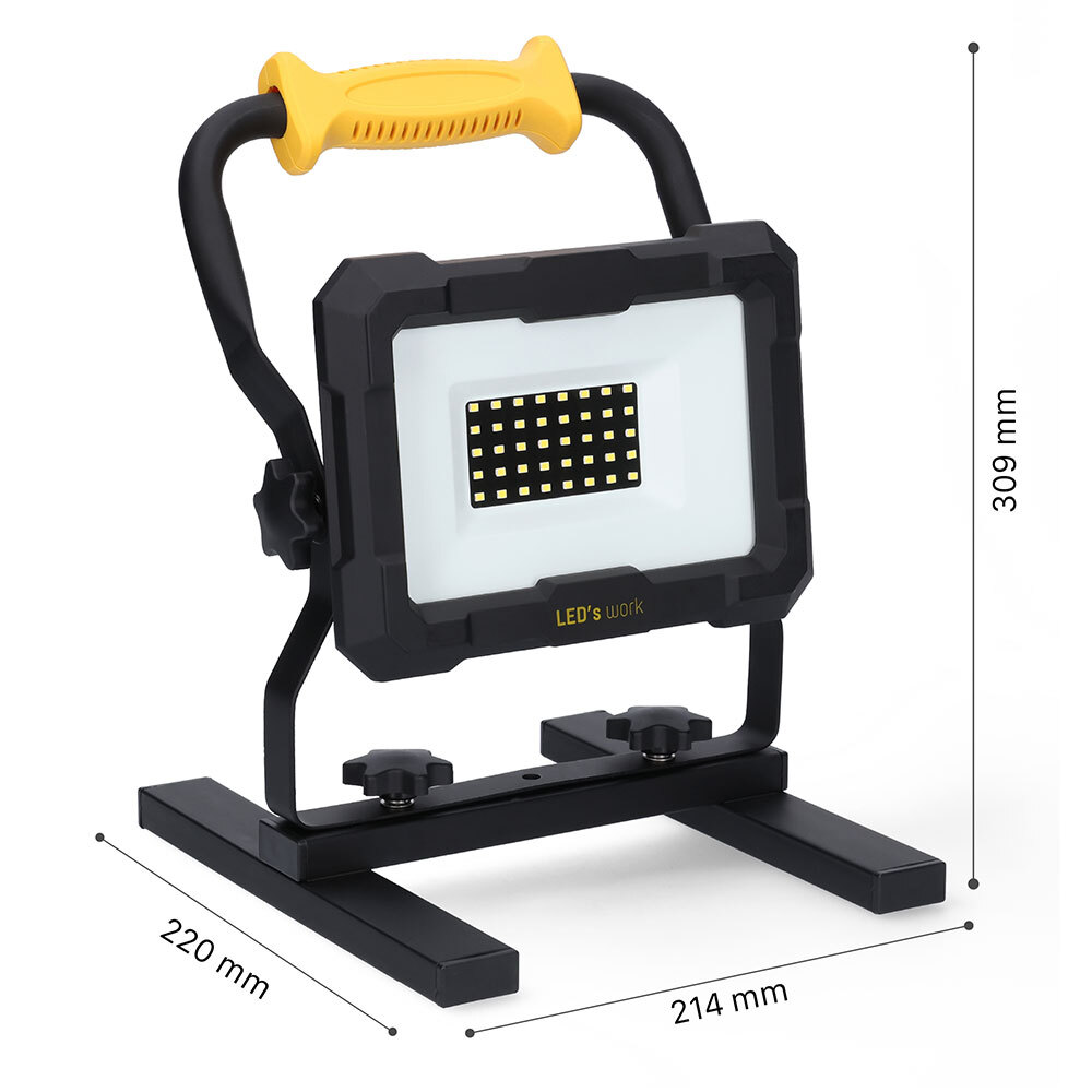 LED Arbeitsleuchte 20W 2000lm 5000K für Wechselakku Bosch Makita Metabo ...