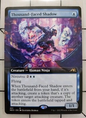 MTG 1x Thousand-Faced Shadow Kamigawa: Neon Dynasty Extended Art | eBay