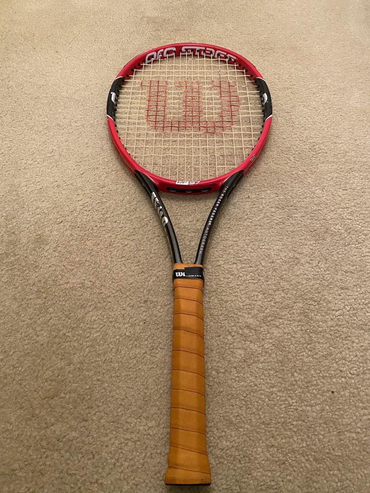 Used Roger Federer 2014 Wilson Pro Staff RF97 V10 Autograph 4 1/4 RED ...