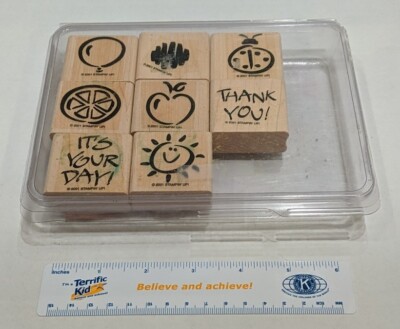 Stampin' Up! Fanciful Favorites Set of 8 Wooden Rubber Stamps 2001 ...