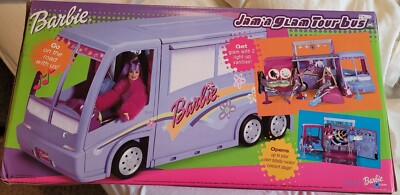 Vintage Barbie Jam'n Glam Concert Stage Tour Bus 2001 Mattel #29930 NEW ...