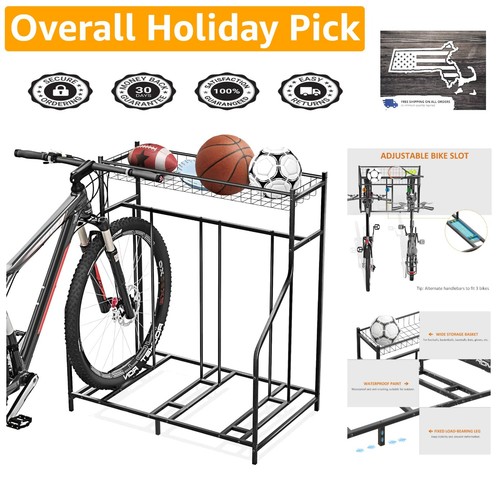 Quick and Secure Freestanding Bike Rack - Efficient Assembly - Black | eBay