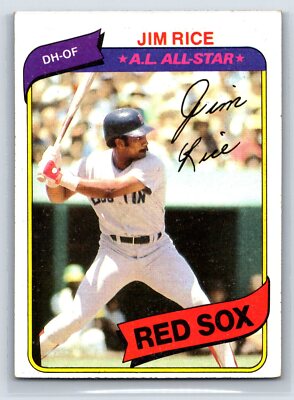 1980 Topps #200 Jim Rice Boston Red Sox AS | eBay