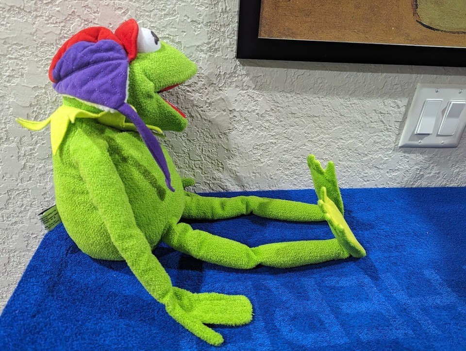 Vintage 25" Kermit The Frog Plush Macy's Jim Henson's Puppets With ...