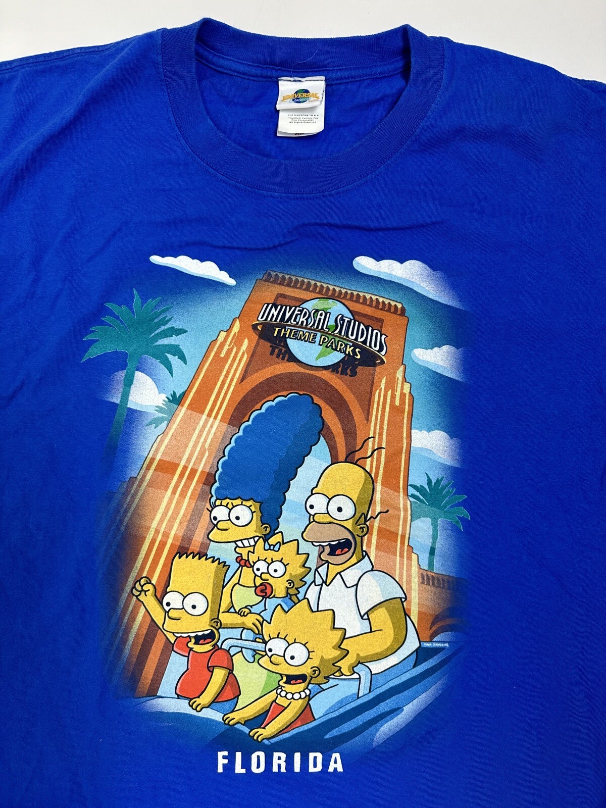 Universal Studios The Simpsons Ride T-Shirt XL Blue O… - Gem