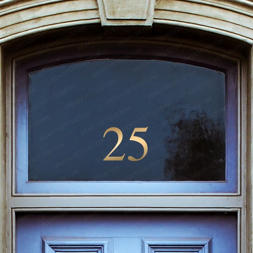 Front Door Number Decals JAF Graphics. Personalised House Number Sign