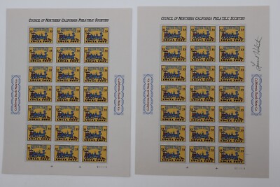CALIFORNIA BANK NOTE CO. SKUNK TRAIN LOCAL POST LEONARD Signed 33 2 ...