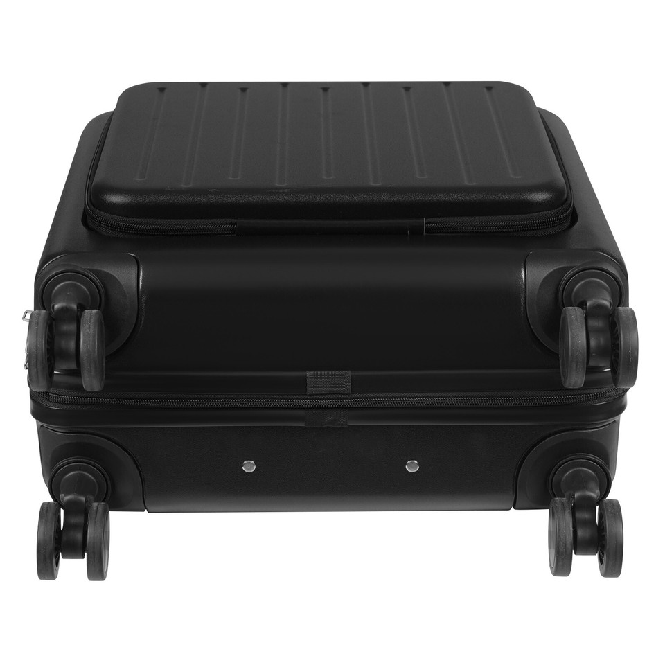 18 inch Boarding Suitcase Trolley Case ABS Luggage Bag w/USB Port ...