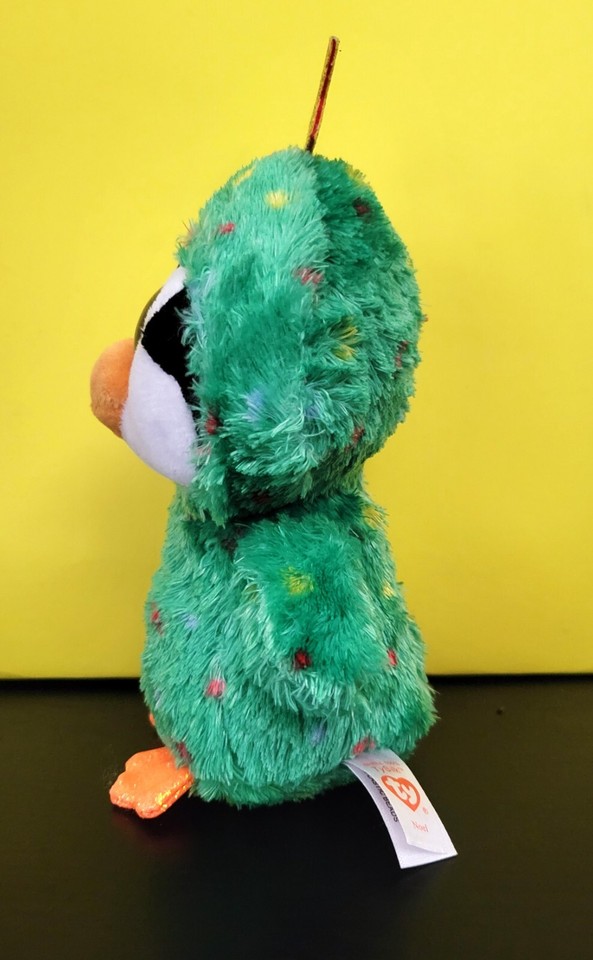 Ty Beanie Boos Noel Penguin wearing Christmas Tree Outfit 6" Holiday ...