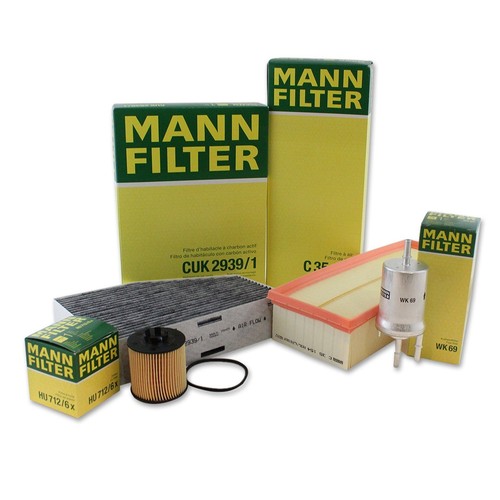 MANN-FILTER Air C35154 Oil HU721/6X Cabin CUK2939/1 Fuel WK69 Filters ...