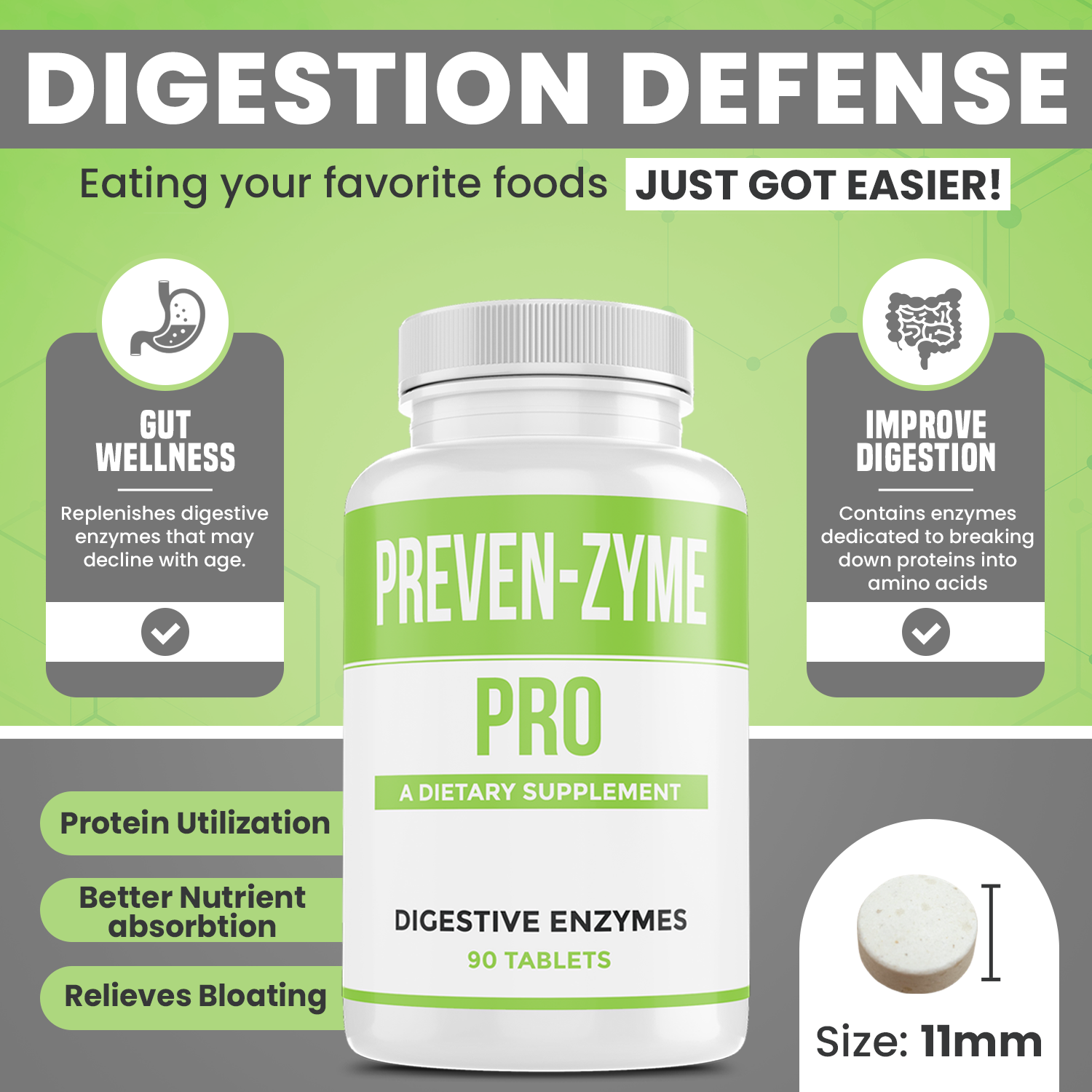 PREVENZYME PRO Digestive Enzymes Legere Pharmaceuticals for ES Global ...