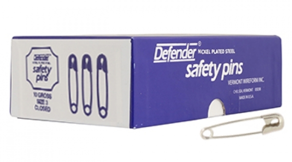 Bulk of 1440 #3 Defender Safety Pins Closed Rust Resistant Large Size 2 ...