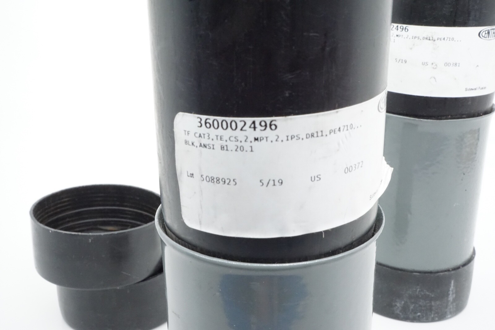 2 Pack Central Coupler 360002496 TF CAT3 TE CS 2" MPT 2" IPS PE3408 ...