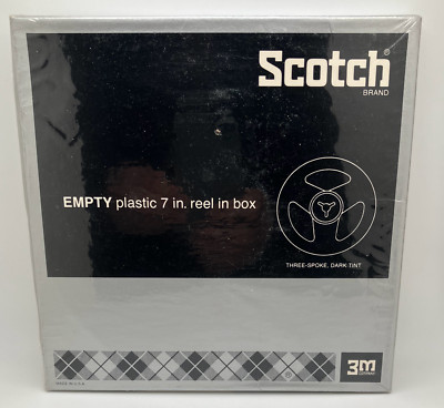New Sealed SCOTCH 3M Empty Plastic 7” in. Audio RB 1/4” Tape Take-Up ...