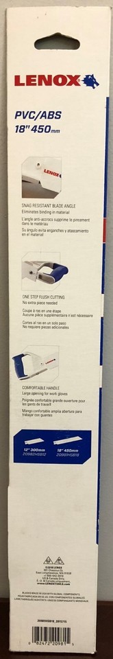 Lenox PVC/ABS 18 inch Replacement Saw Blade | eBay