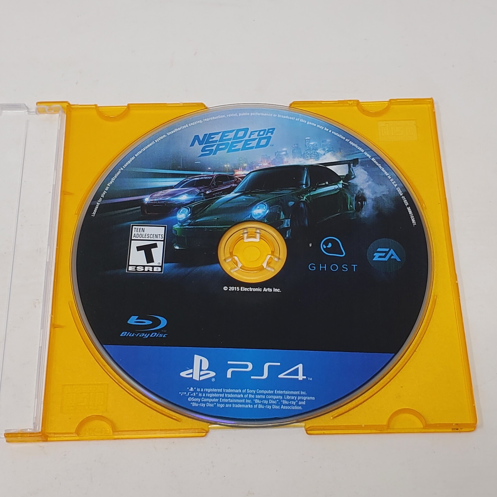Need for Speed NFS Sony PlayStation 4 2015 PS4 DISC ONLY Replacement ...