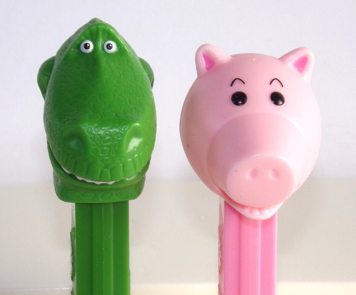 Disney Pixar Toy Story PEZ Woody Jessie Hamm Rex Cowboy Pig Dino ...