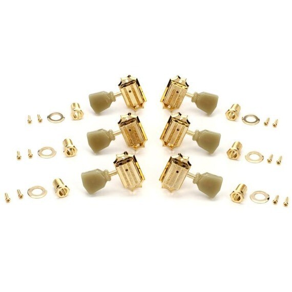 Genuine GIBSON Vintage Gold Machine Heads w/ Pearloid Buttons | eBay UK