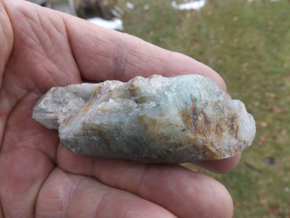 Beryl Aquamarine Crystal Foster Hill Mine Stoneham, Me. | eBay