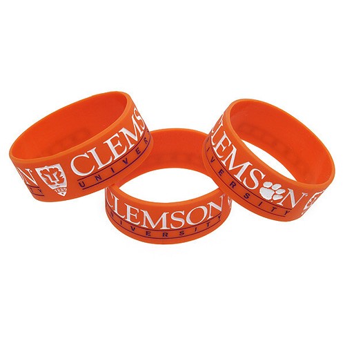 2x CLEMSON SIlicone Bracelet 1” Wide. Veteran Operated | eBay