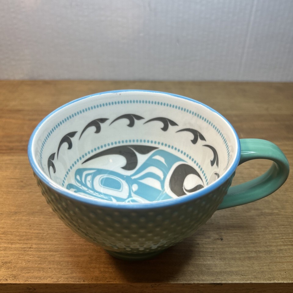 Native Home Trevor Angus Killer Whale Orca Porcelain 12 oz Coffee Tea ...