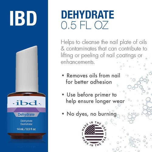 IBD Dehydrate Nail Prep for Long Lasting Manicures and Pedicures 1 ...