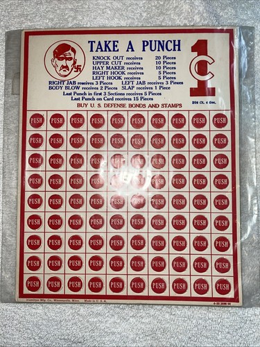 WW II Era Anti Hitler Take A Punch Game Buy Defense Bonds and Stamps | eBay