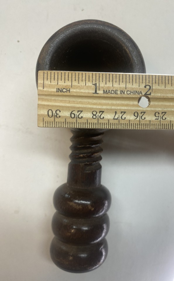 Vintage Hand Turned Wooden Nutcracker Screw Type Nut Cracker | eBay