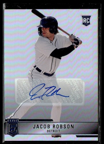 2022 Panini Chronicles Elite Autographs Jacob Robson Auto Detroit ...