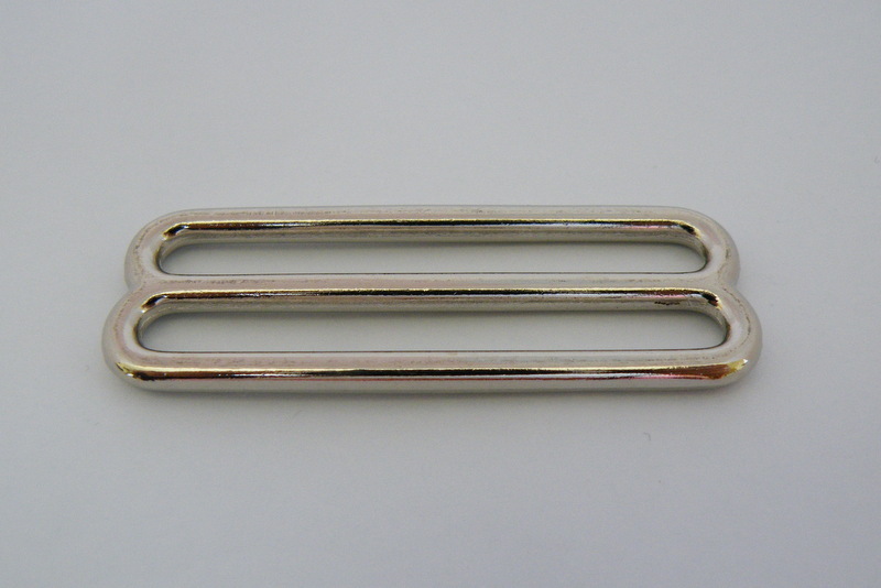 50mm 2" Nickel Nickle Plated Tri Glide 3 Bar Slide Adjuster Webbing ...