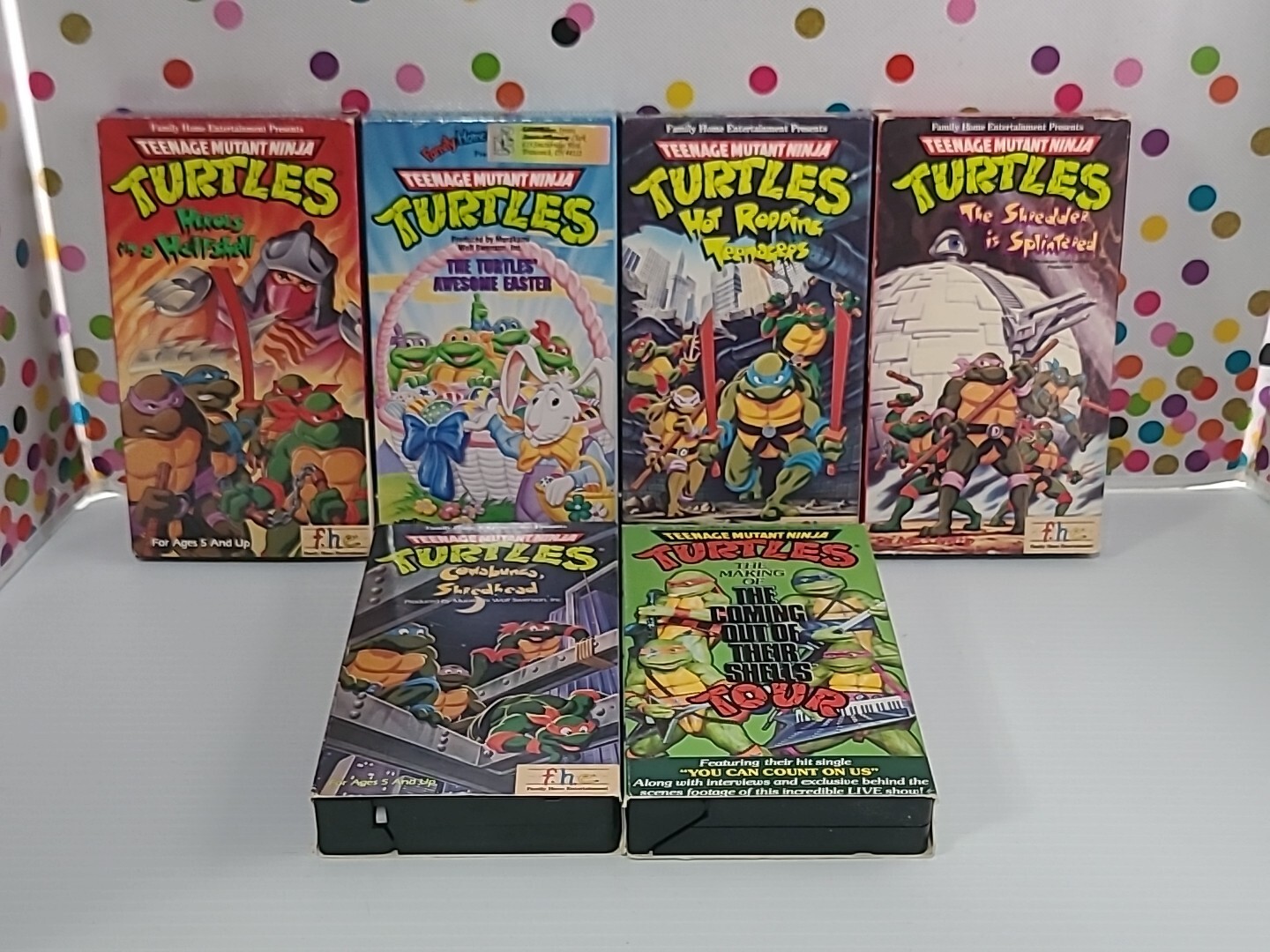 Teenage Mutant Ninja Turtles VHS Lot Of 6 - Cowabunga Shredhead ...