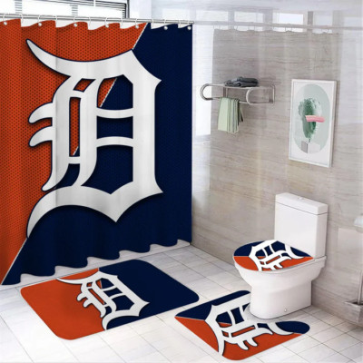 Baseball Team Sport Tigers Shower Curtain Bathroom set | eBay