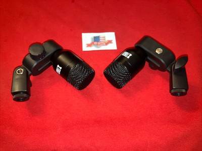 2 Drum Mics For Snare Tom Floor Toms Cajon Bongo Conga XTUGA Microphone ...