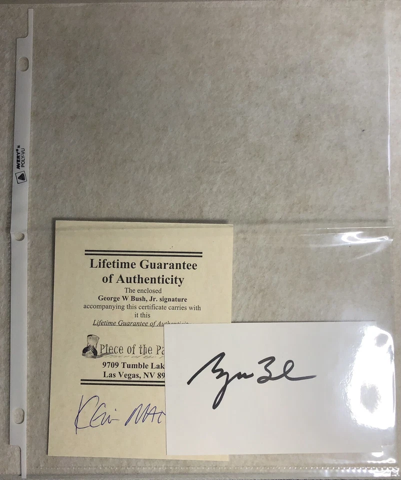 George Bush Signature for sale | eBay