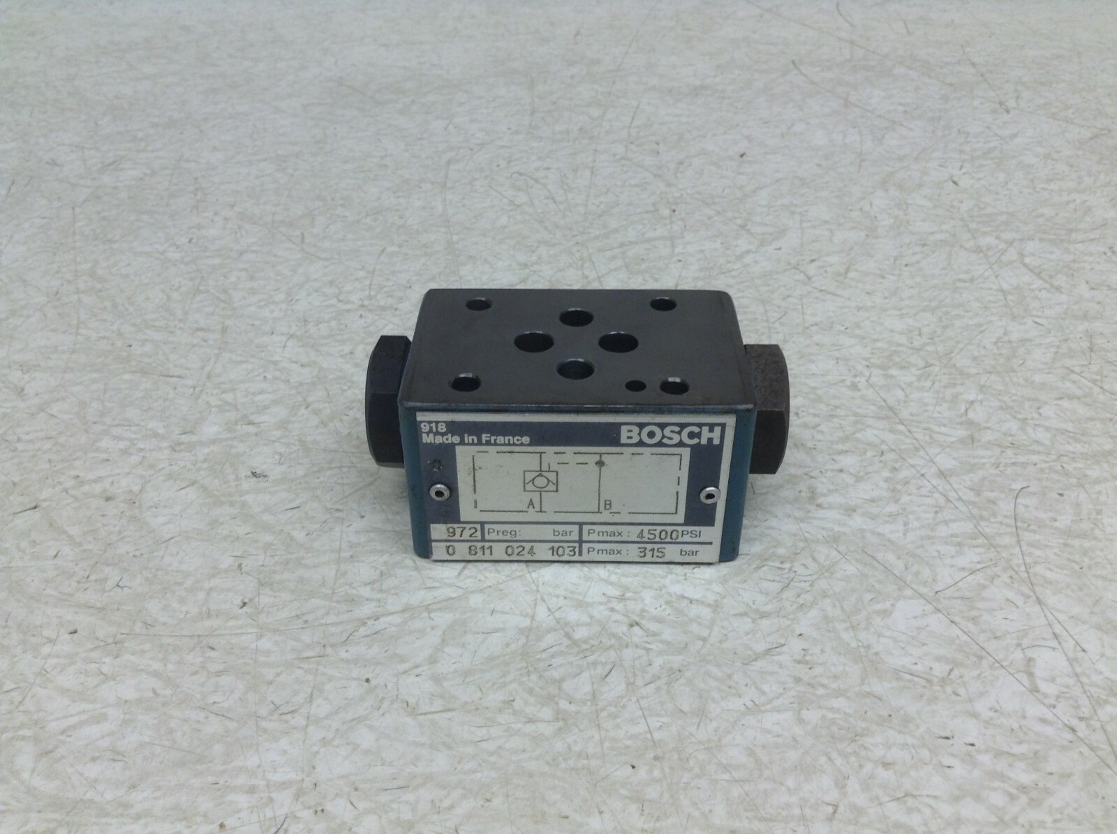 Bosch 0 811 024 103 Manifold Check Valve Block 0811024103 (TSC) | eBay