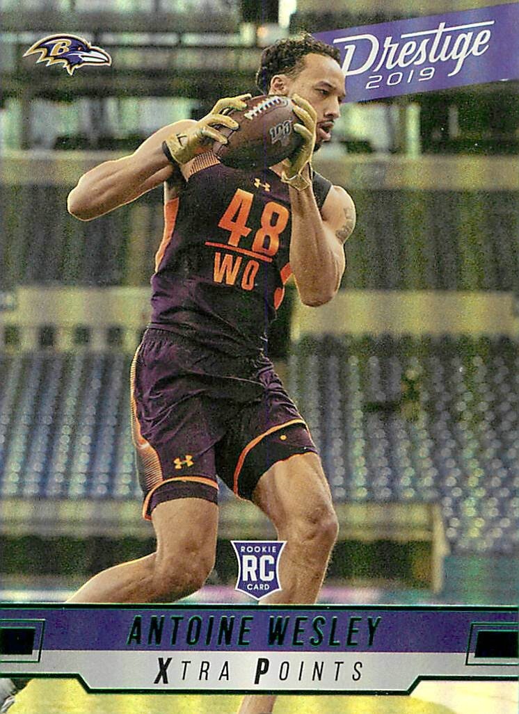 2019 Prestige Xtra Points Green #288 Antoine Wesley RAVENS RC | eBay