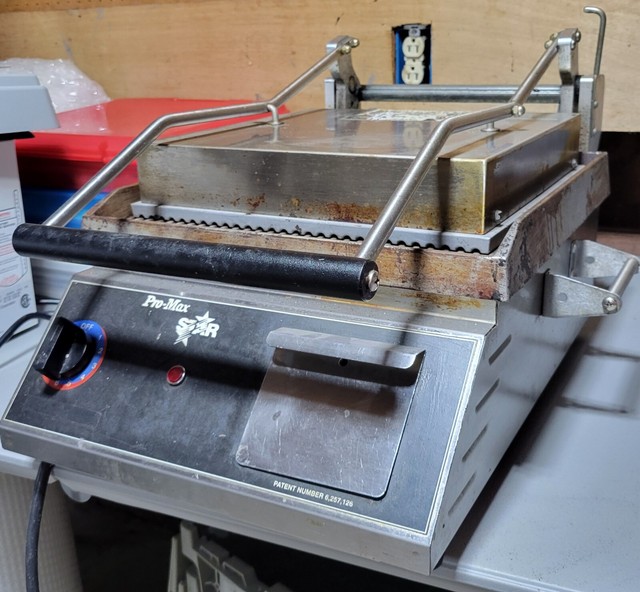 Star Pro-max CG14 Commercial Grooved Sandwich Grill Panini Press for ...