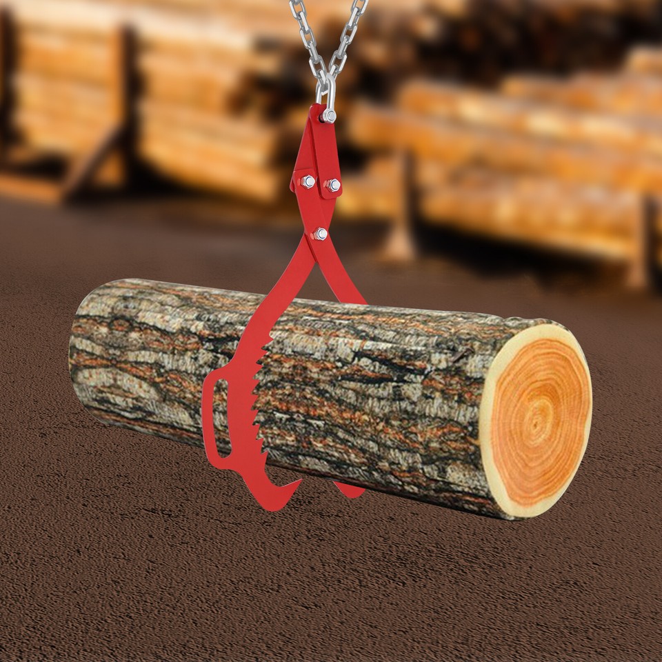 Heavy Duty Grapple Timber Claw Carbon Steel Claw Hook Log Lifting Tongs ...